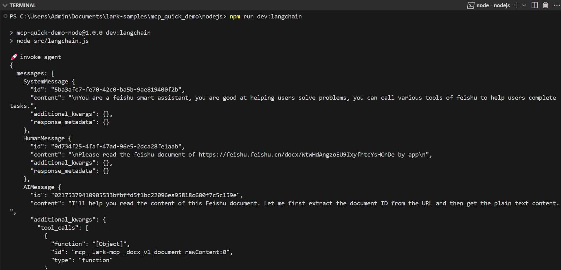 基于 OpenAPI MCP 快速开发 Agent - MCP - 飞书开放平台