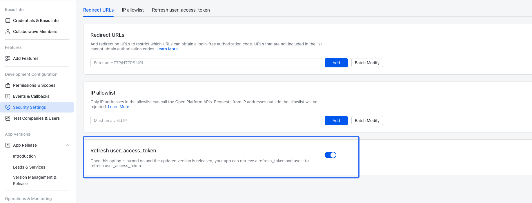 刷新 user_access_token - 服务端 API - 飞书开放平台