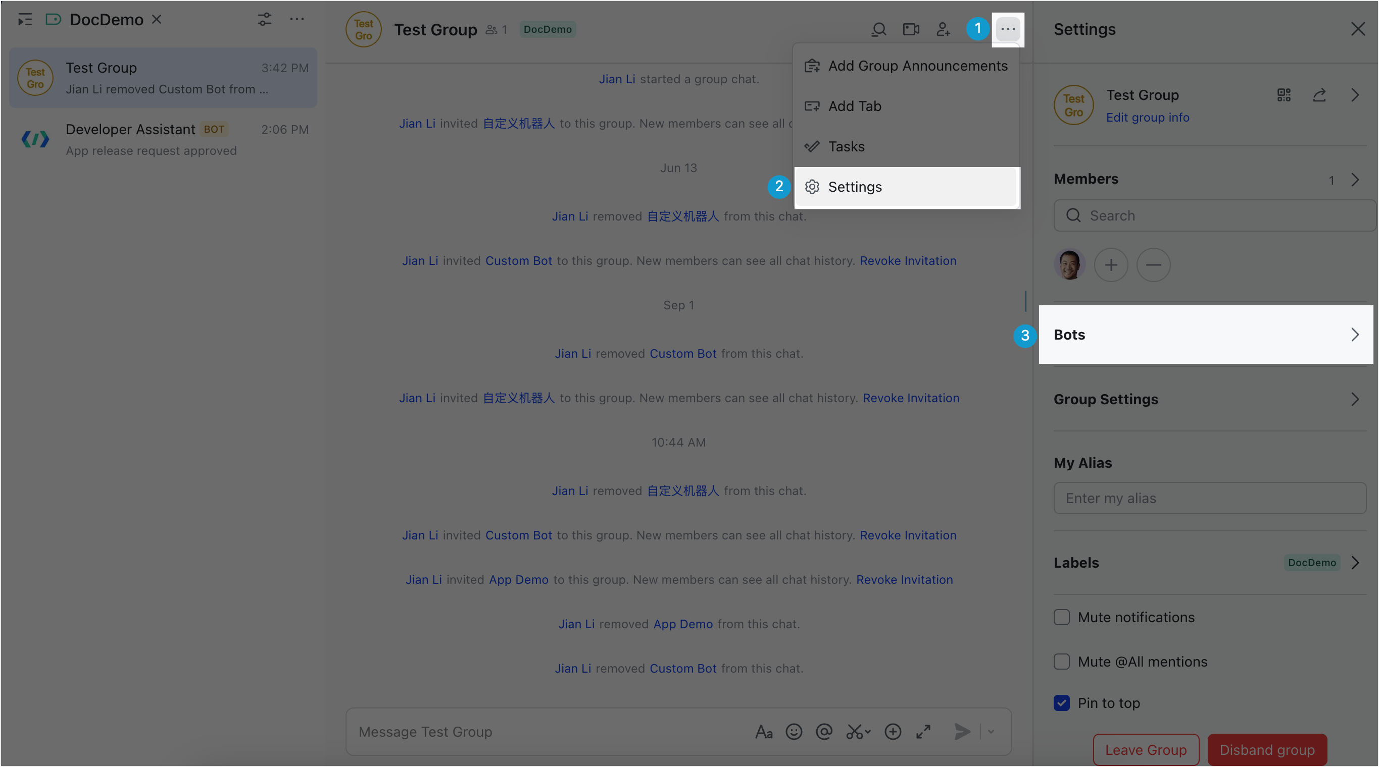 使用应用机器人发送卡片消息 - 开发指南 - 飞书开放平台