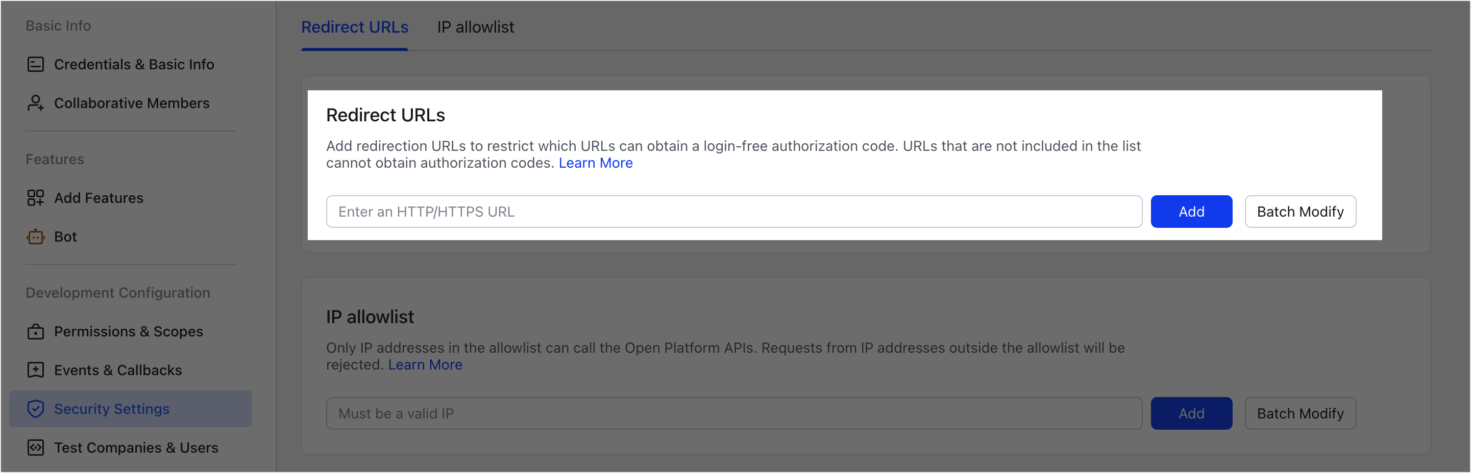 配置重定向 URL - 开发指南 - 飞书开放平台